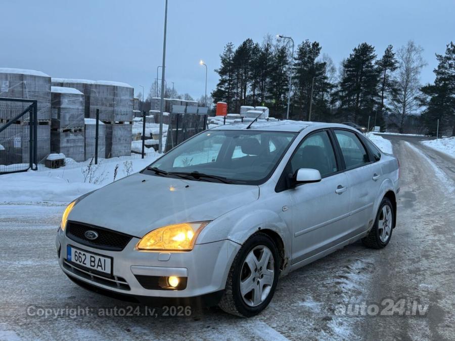 Grey Ford Focus 2007 in Rapla, with an engine capacity of 1.60 L and mileage of 323 thousand km for 600 €, photo 1 on AUTOMOTO.COM.LV