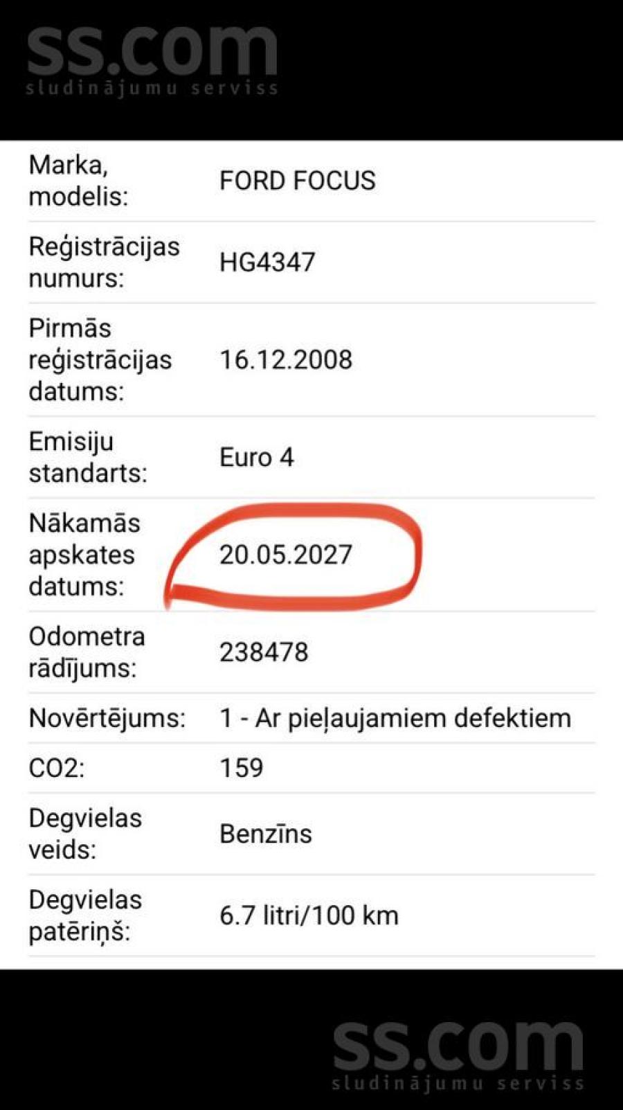 Pelēks Ford Focus 2008 Jelgava, ar dzinēja tilpumu 1.60 L un nobraukumu 239 tūkst. km par 1490 €, foto 16 vietnē AUTOMOTO.COM.LV