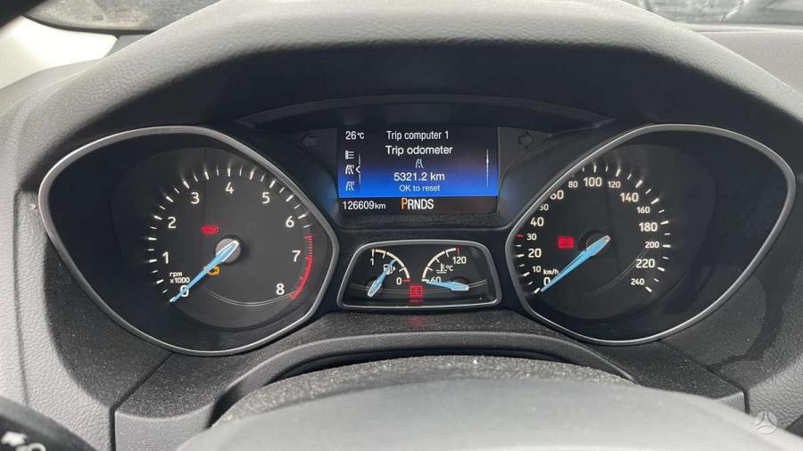 Grey Ford Focus 2017 in Vilnius, with an engine capacity of 1.00 L and mileage of 127 thousand km for 3600 €, photo 11 on AUTOMOTO.COM.LV