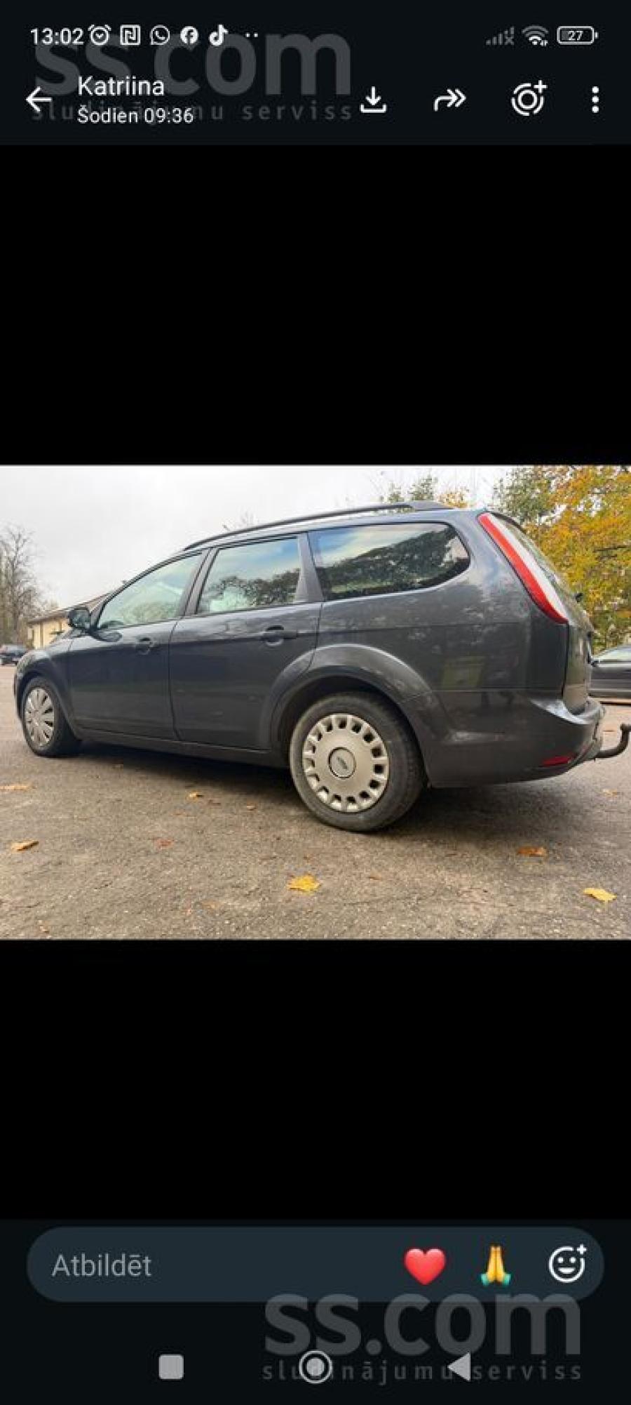 Grey Ford Focus 2008 in Madona, with an engine capacity of 1.80 L and mileage of 345 thousand km for 1250 €, photo 10 on AUTOMOTO.COM.LV