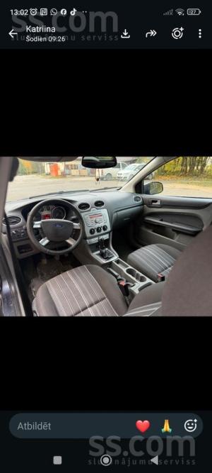 Grey Ford Focus 2008 in Madona, with an engine capacity of 1.80 L and mileage of 345 thousand km for 1250 €, photo 15 on AUTOMOTO.COM.LV