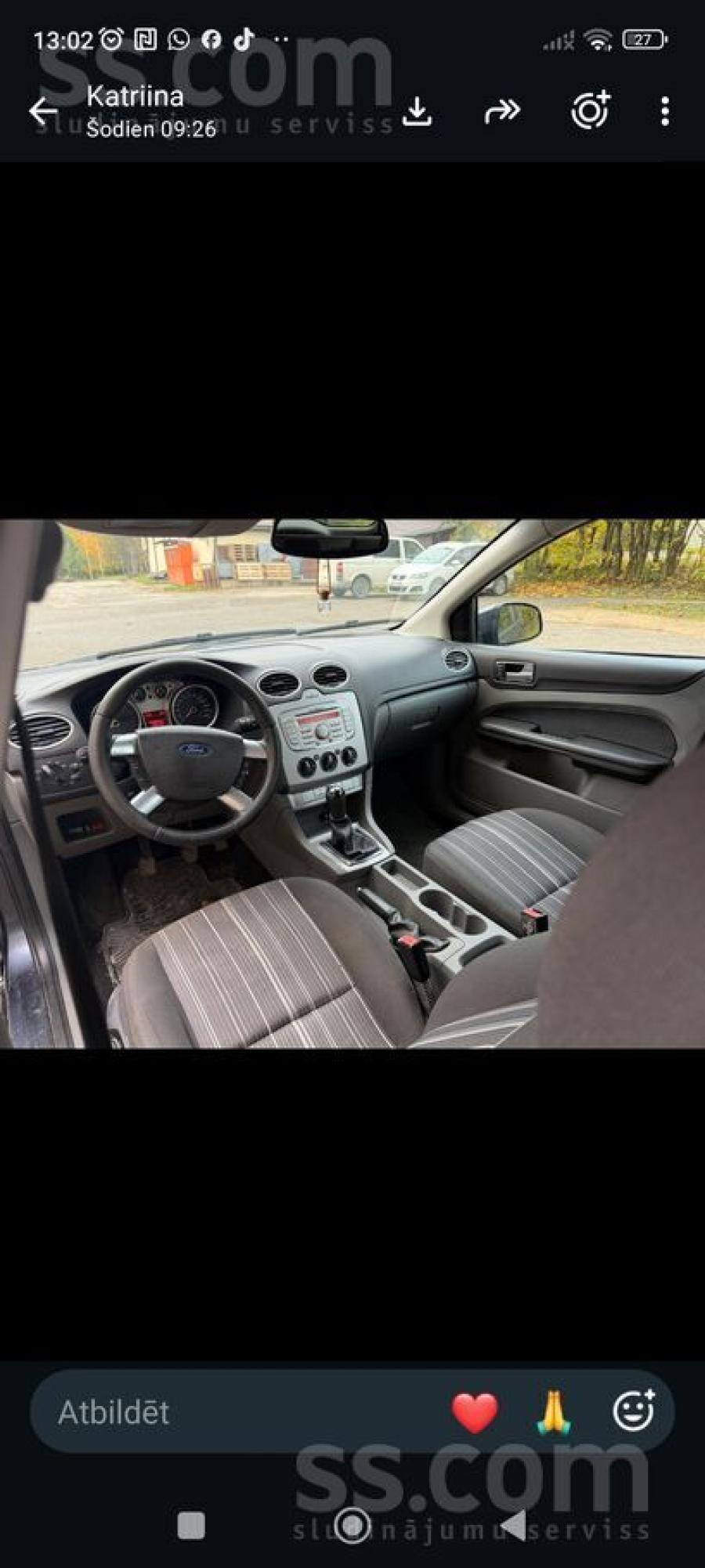 Grey Ford Focus 2008 in Madona, with an engine capacity of 1.80 L and mileage of 345 thousand km for 1250 €, photo 15 on AUTOMOTO.COM.LV