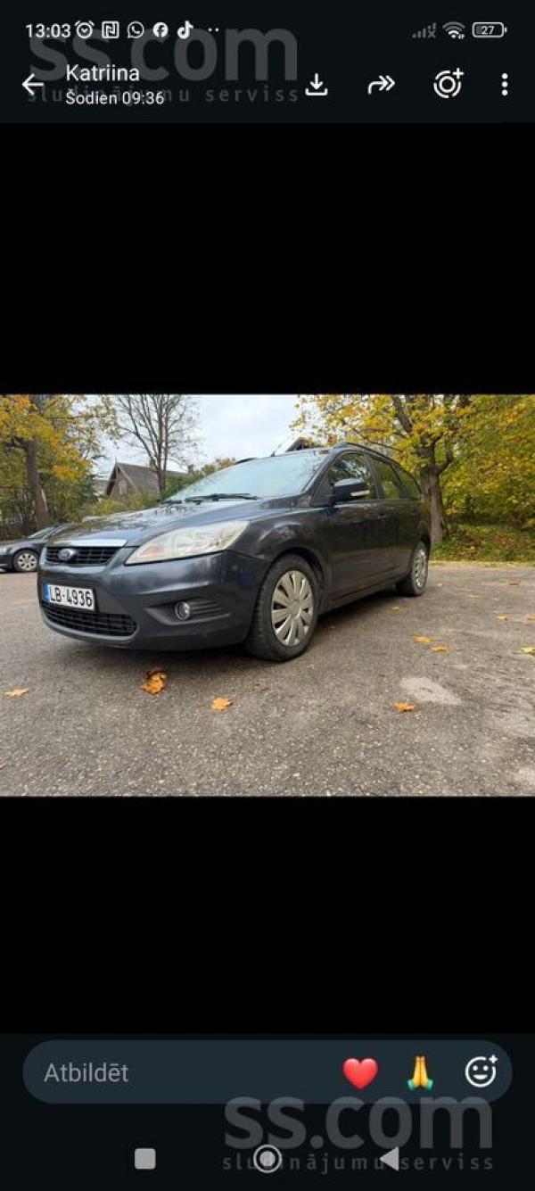 Grey Ford Focus 2008 in Madona, with an engine capacity of 1.80 L and mileage of 345 thousand km for 1250 €, photo 4 on AUTOMOTO.COM.LV