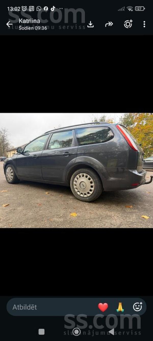 Grey Ford Focus 2008 in Madona, with an engine capacity of 1.80 L and mileage of 345 thousand km for 1250 €, photo 6 on AUTOMOTO.COM.LV