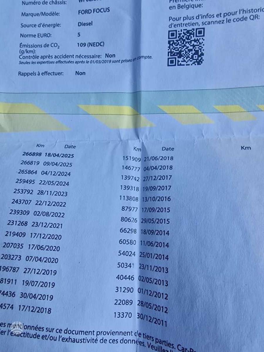 Серый Форд Фокус 2011 в Укмерге, объемом двигателя 1.56 л и пробегом 280 тыс. км за 2650 €, фото 19 на AUTOMOTO.COM.LV