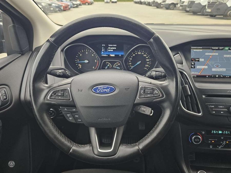 Pelēks Ford Focus 2016 Tauragė, ar dzinēja tilpumu 1.50 L un nobraukumu 276 tūkst. km par 4200 €, foto 11 vietnē AUTOMOTO.COM.LV