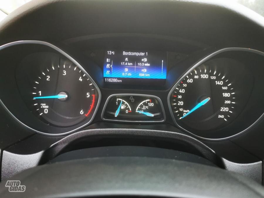 Grey Ford Focus 2016 in Klaipeda, with an engine capacity of 1.50 L and mileage of 116 thousand km for 4950 €, photo 34 on AUTOMOTO.COM.LV