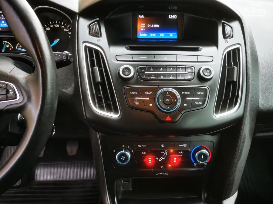 Grey Ford Focus 2016 in Klaipeda, with an engine capacity of 1.50 L and mileage of 116 thousand km for 4950 €, photo 36 on AUTOMOTO.COM.LV