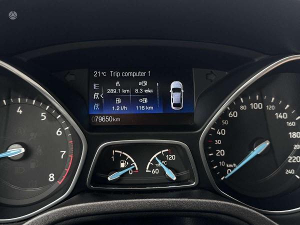 Pelēks Ford Focus 2017 Viļņa, ar dzinēja tilpumu 1.00 L un nobraukumu 80 tūkst. km par 5900 €, foto 6 vietnē AUTOMOTO.COM.LV