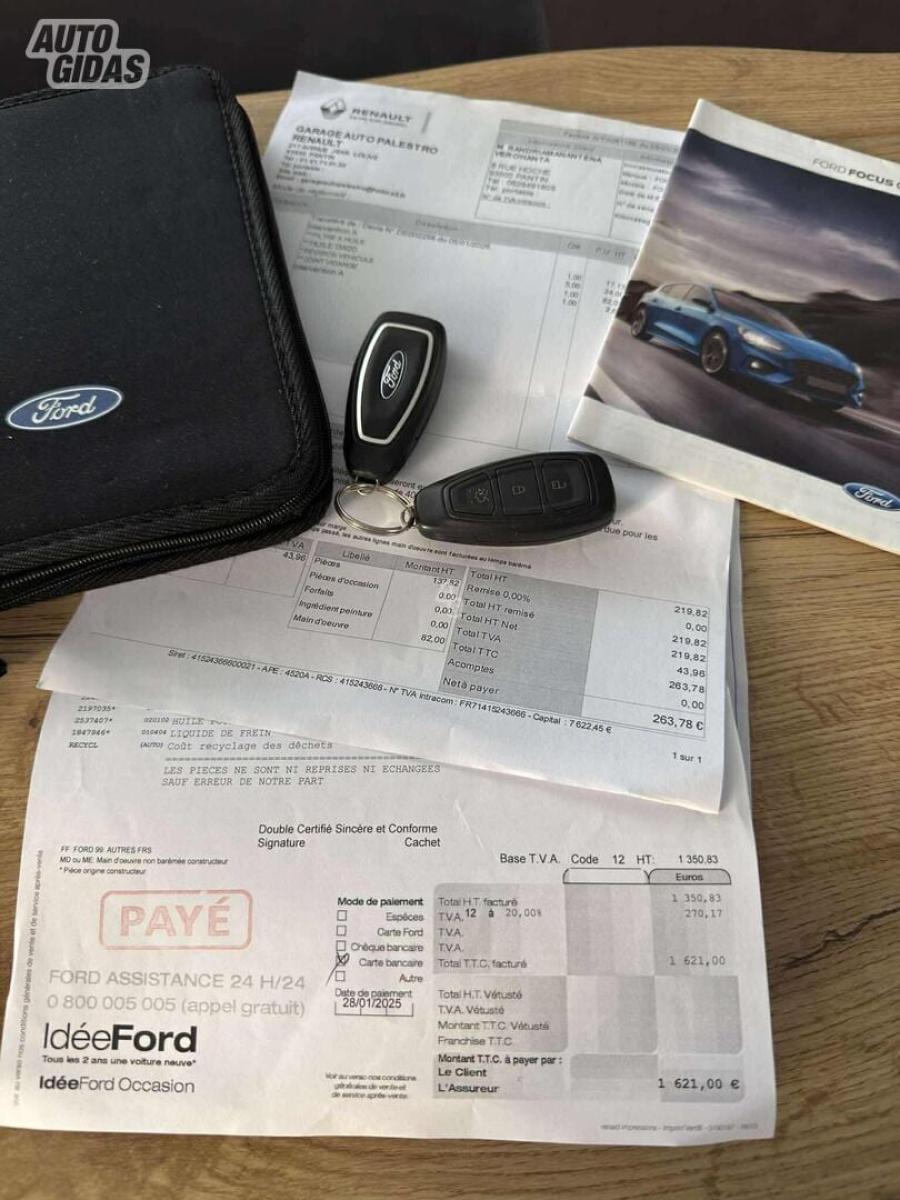Grey Ford Focus 2019 in Vilnius, with an engine capacity of 1.50 L and mileage of 138 thousand km for 10900 €, photo 23 on AUTOMOTO.COM.LV