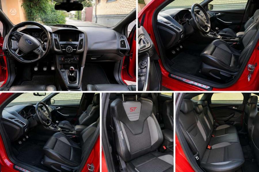 Red Ford Focus 2016 in Panevezys, with an engine capacity of 2.00 L and mileage of 176 thousand km for 11000 €, photo 8 on AUTOMOTO.COM.LV