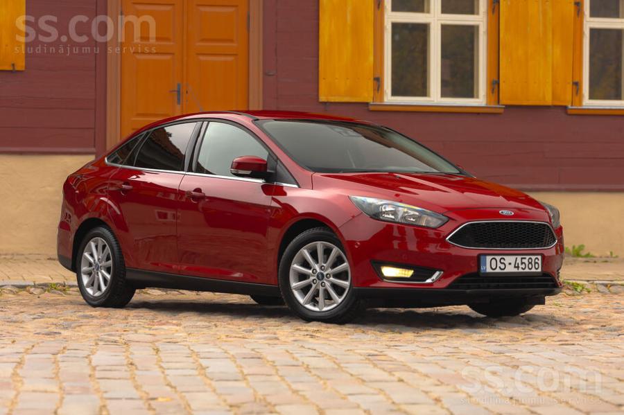 Red Ford Focus 2014 in Jelgava, with an engine capacity of 1.50 L and mileage of 0 thousand km for 5990 €, photo 1 on AUTOMOTO.COM.LV