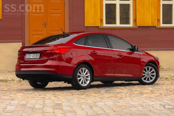 Red Ford Focus 2014 in Jelgava, with an engine capacity of 1.50 L and mileage of 0 thousand km for 5990 €, photo 4 on AUTOMOTO.COM.LV