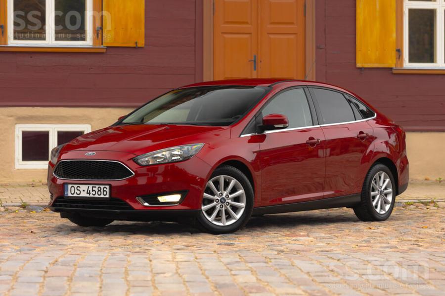 Red Ford Focus 2014 in Jelgava, with an engine capacity of 1.50 L and mileage of 0 thousand km for 5990 €, photo 5 on AUTOMOTO.COM.LV