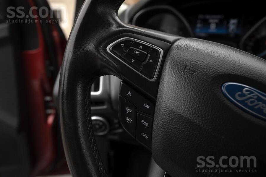 Red Ford Focus 2014 in Jelgava, with an engine capacity of 1.50 L and mileage of 0 thousand km for 5990 €, photo 10 on AUTOMOTO.COM.LV