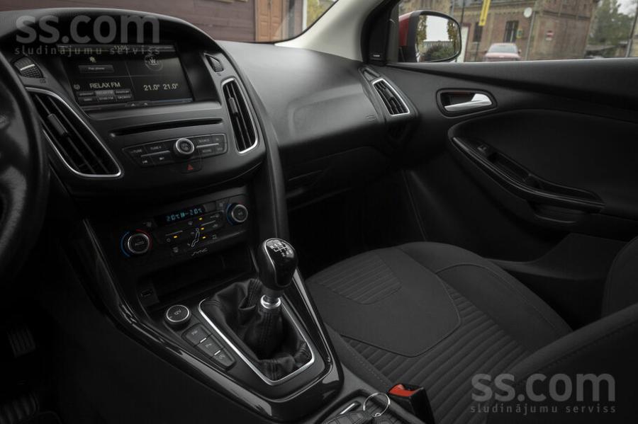 Red Ford Focus 2014 in Jelgava, with an engine capacity of 1.50 L and mileage of 0 thousand km for 5990 €, photo 11 on AUTOMOTO.COM.LV