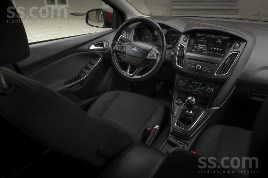 Red Ford Focus 2014 in Jelgava, with an engine capacity of 1.50 L and mileage of 0 thousand km for 5990 €, photo 20 on AUTOMOTO.COM.LV