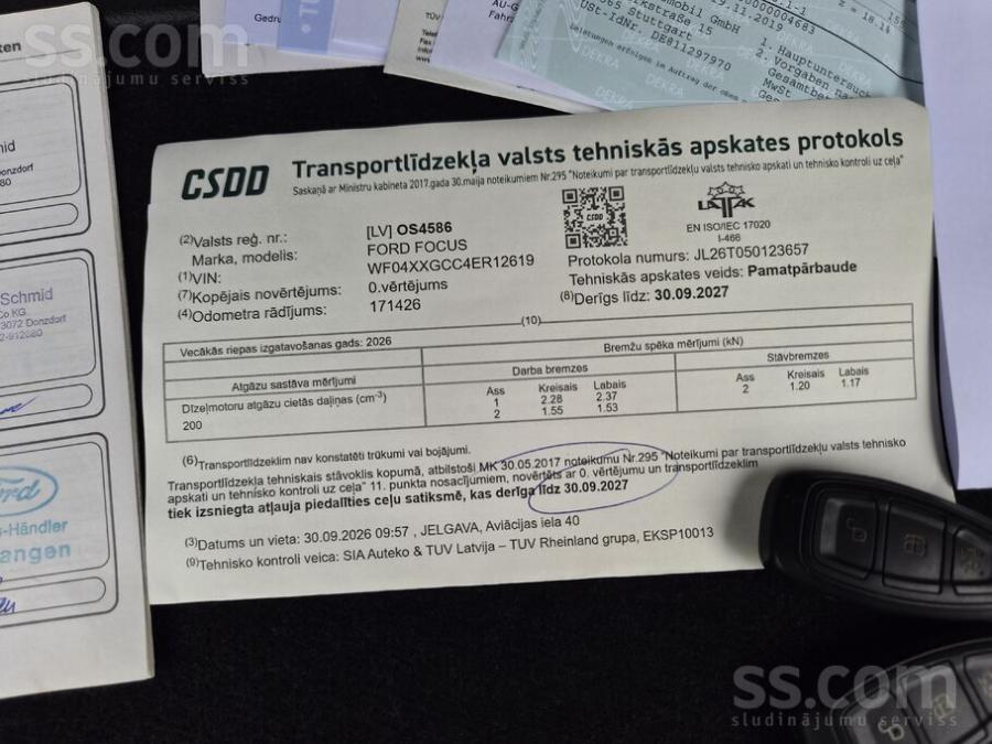 Red Ford Focus 2014 in Jelgava, with an engine capacity of 1.50 L and mileage of 0 thousand km for 5990 €, photo 25 on AUTOMOTO.COM.LV