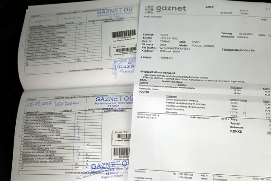 Красный Форд Фокус 2003 в Таллин, объемом двигателя 1.80 л и пробегом 179 тыс. км за 1099 €, фото 9 на AUTOMOTO.COM.LV