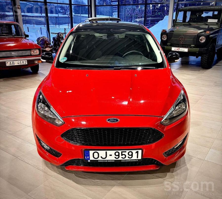 Red Ford Focus 2016 in Dobele, with an engine capacity of 1.00 L and mileage of 151 thousand km for 5800 €, photo 9 on AUTOMOTO.COM.LV