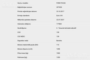 Red Ford Focus 2017 in Riga, with an engine capacity of 1.50 L and mileage of 0 thousand km for 6990 €, photo 35 on AUTOMOTO.COM.LV