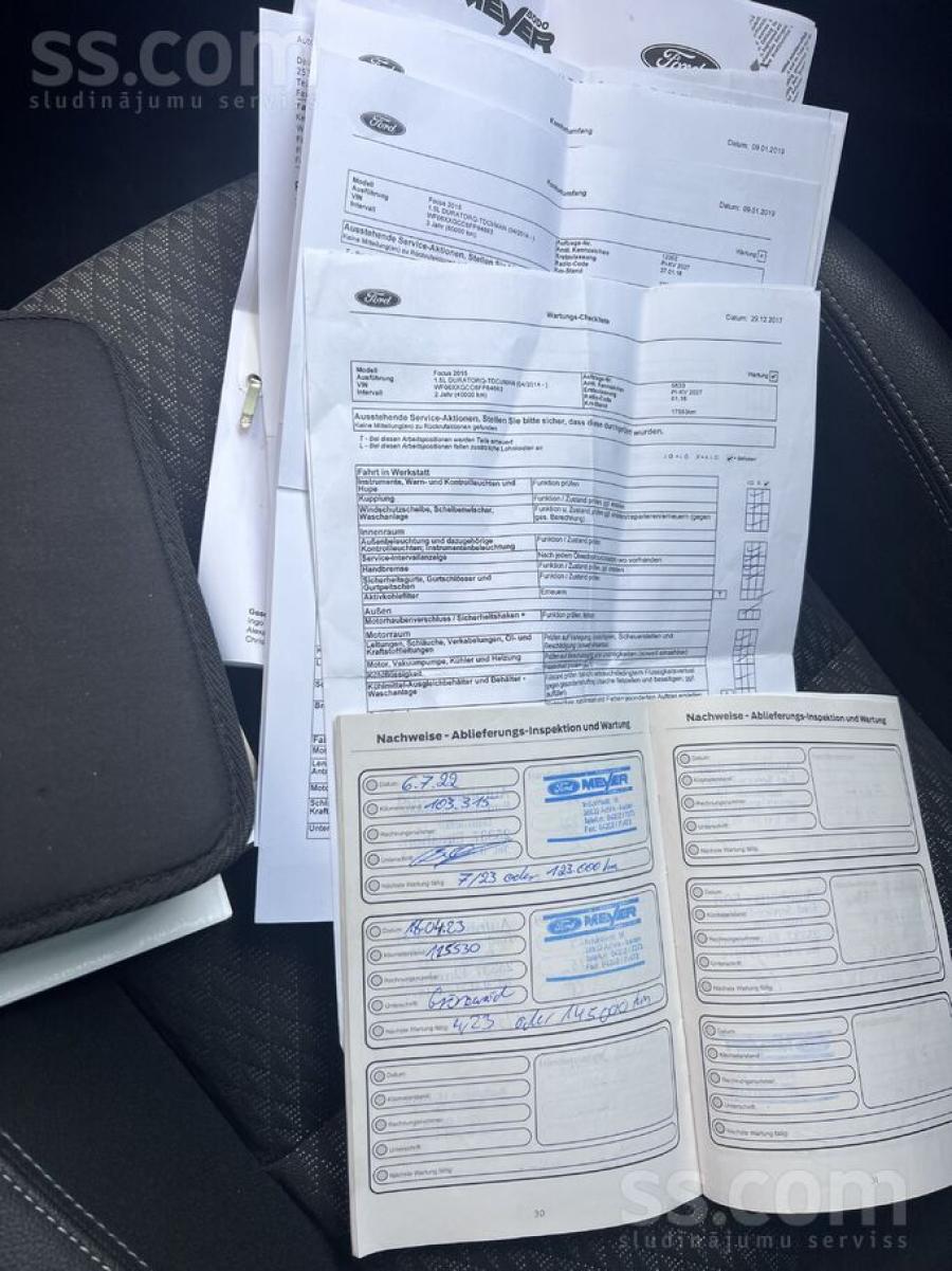 Ford Focus 2016 in Riga, with an engine capacity of 1.50 L and mileage of 232 thousand km for 4300 €, photo 16 on AUTOMOTO.COM.LV
