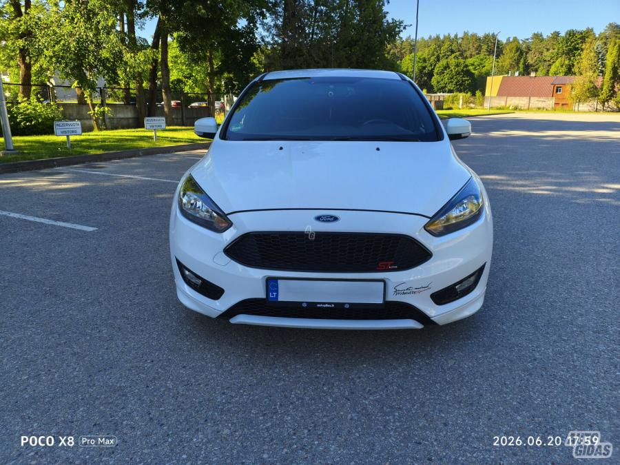 Balts Ford Focus 2018 Širvintos, ar dzinēja tilpumu 1.60 L un nobraukumu 173 tūkst. km par 11500 €, foto 9 vietnē AUTOMOTO.COM.LV