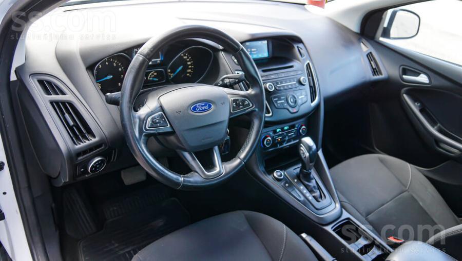 White Ford Focus 2015 in Riga, with an engine capacity of 1.00 L and mileage of 133 thousand km for 5950 €, photo 12 on AUTOMOTO.COM.LV