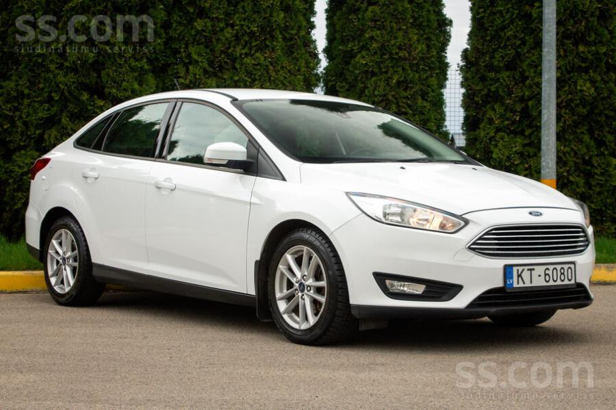 White Ford Focus 2017 in Jelgava, with an engine capacity of 1.00 L and mileage of 144 thousand km for 5400 €, photo 1 on AUTOMOTO.COM.LV