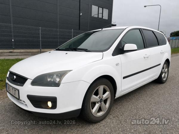 White Ford Focus 2006 in Tartu, with an engine capacity of 1.60 L and mileage of 370 thousand km for 990 €, photo 2 on AUTOMOTO.COM.LV