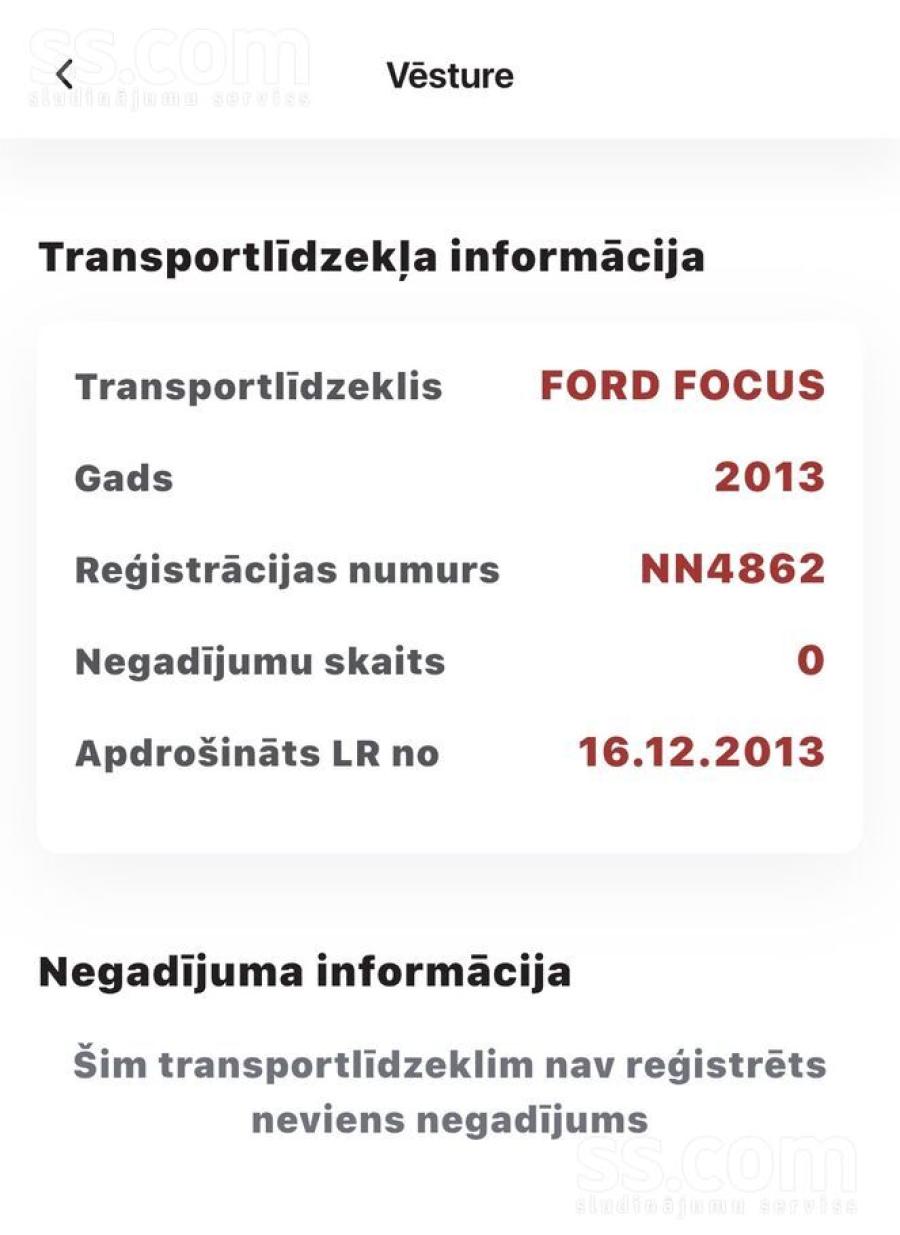 Balts Ford Focus 2013 Rīga, ar dzinēja tilpumu 1.00 L un nobraukumu 179 tūkst. km par 3300 €, foto 26 vietnē AUTOMOTO.COM.LV