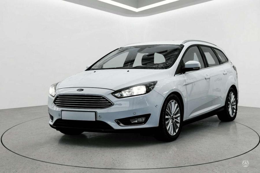 White Ford Focus 2015 in Kaunas, with an engine capacity of 1.50 L and mileage of 214 thousand km for 6300 €, photo 1 on AUTOMOTO.COM.LV