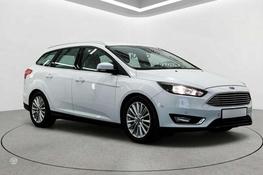 White Ford Focus 2015 in Kaunas, with an engine capacity of 1.50 L and mileage of 214 thousand km for 6300 €, photo 3 on AUTOMOTO.COM.LV