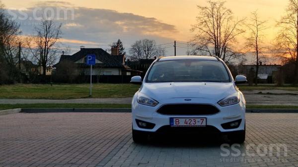 White Ford Focus 2016 in Jelgava, with an engine capacity of 1.50 L and mileage of 127 thousand km for 5450 €, photo 6 on AUTOMOTO.COM.LV