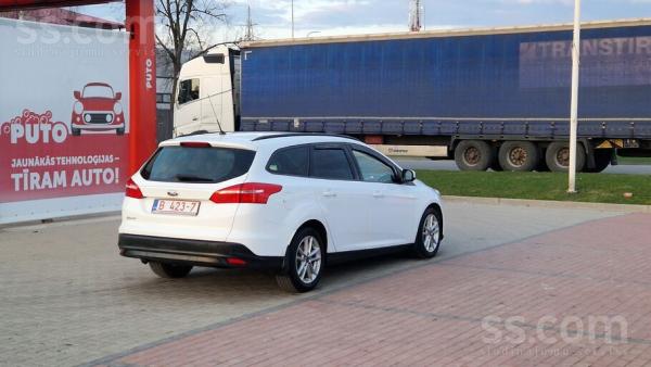 White Ford Focus 2016 in Jelgava, with an engine capacity of 1.50 L and mileage of 127 thousand km for 5450 €, photo 10 on AUTOMOTO.COM.LV