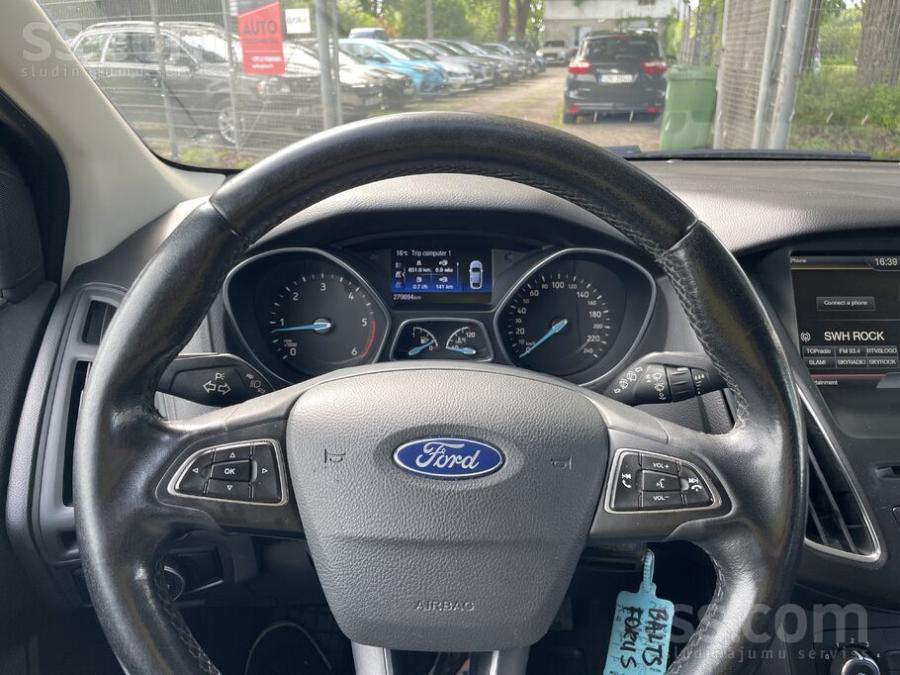 White Ford Focus 2016 in Riga, with an engine capacity of 1.50 L and mileage of 280 thousand km for 4890 €, photo 23 on AUTOMOTO.COM.LV