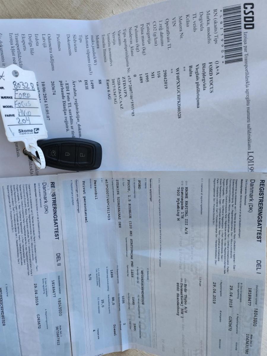 Balts Ford Focus 2019 Rīga, ar dzinēja tilpumu 1.50 L un nobraukumu 230 tūkst. km par 9750 €, foto 32 vietnē AUTOMOTO.COM.LV