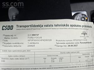 White Ford Focus 2019 in Riga, with an engine capacity of 1.50 L and mileage of 231 thousand km for 7590 €, photo 26 on AUTOMOTO.COM.LV