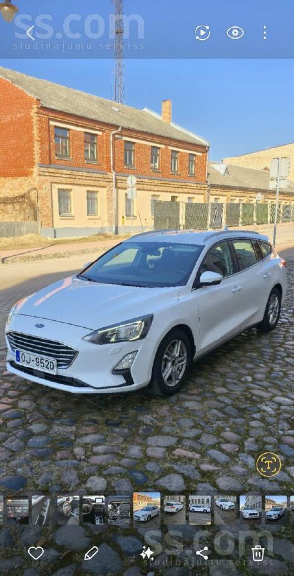 White Ford Focus 2020 in Bauska, with an engine capacity of 1.00 L and mileage of 145 thousand km for 9500 €, photo 5 on AUTOMOTO.COM.LV