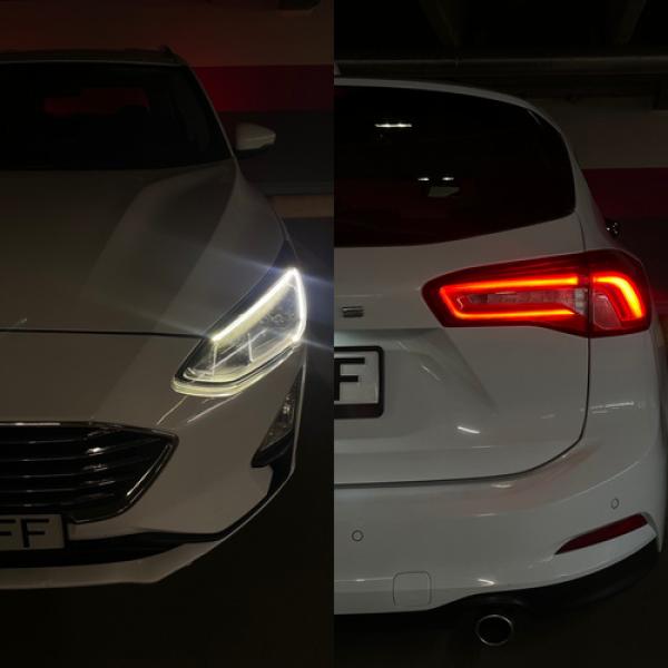 White Ford Focus 2020 in Tallinn, with an engine capacity of 1.50 L and mileage of 203 thousand km for 8900 €, photo 8 on AUTOMOTO.COM.LV