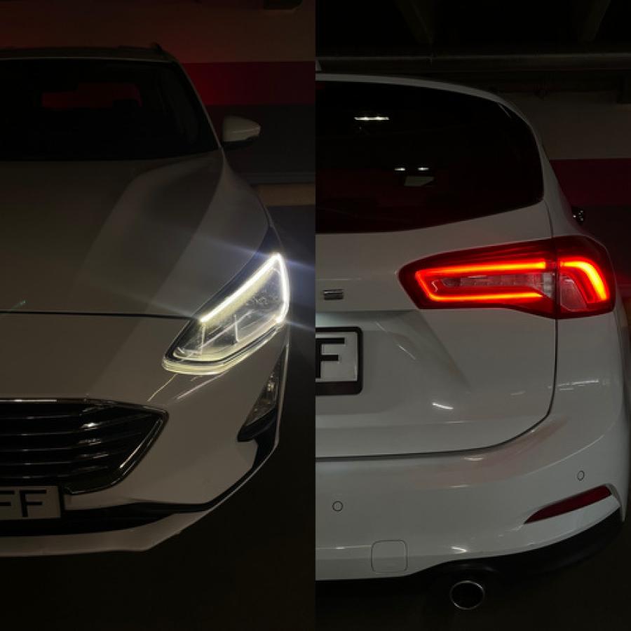 White Ford Focus 2020 in Tallinn, with an engine capacity of 1.50 L and mileage of 203 thousand km for 8900 €, photo 9 on AUTOMOTO.COM.LV