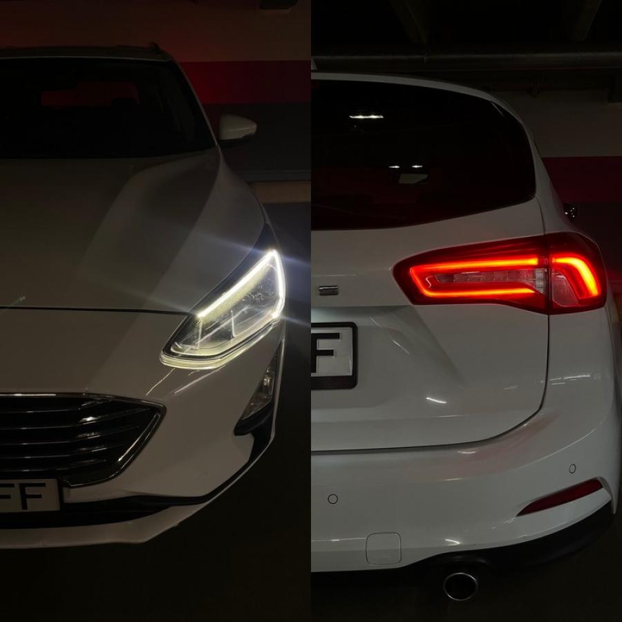 White Ford Focus 2020 in Tallinn, with an engine capacity of 1.50 L and mileage of 203 thousand km for 8900 €, photo 19 on AUTOMOTO.COM.LV