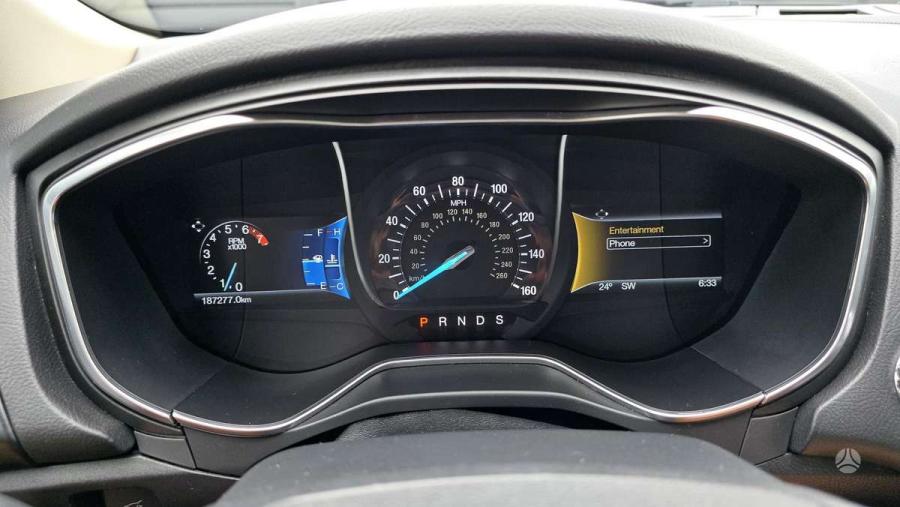 Black Ford Fusion 2017 in Vilnius, with an engine capacity of 2.00 L and mileage of 187 thousand km for 9400 €, photo 24 on AUTOMOTO.COM.LV