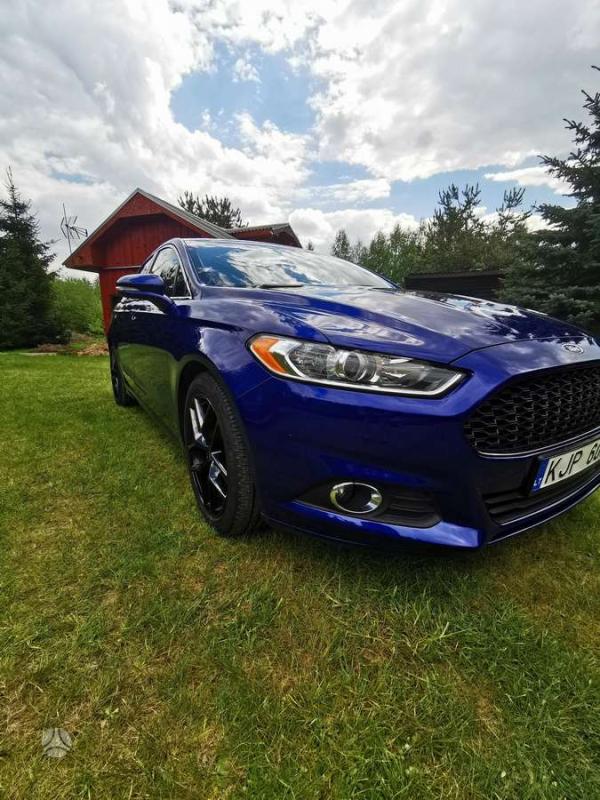 Blue Ford Fusion 2016 in Klaipeda, with an engine capacity of 2.00 L and mileage of 214 thousand km for 6800 €, photo 3 on AUTOMOTO.COM.LV