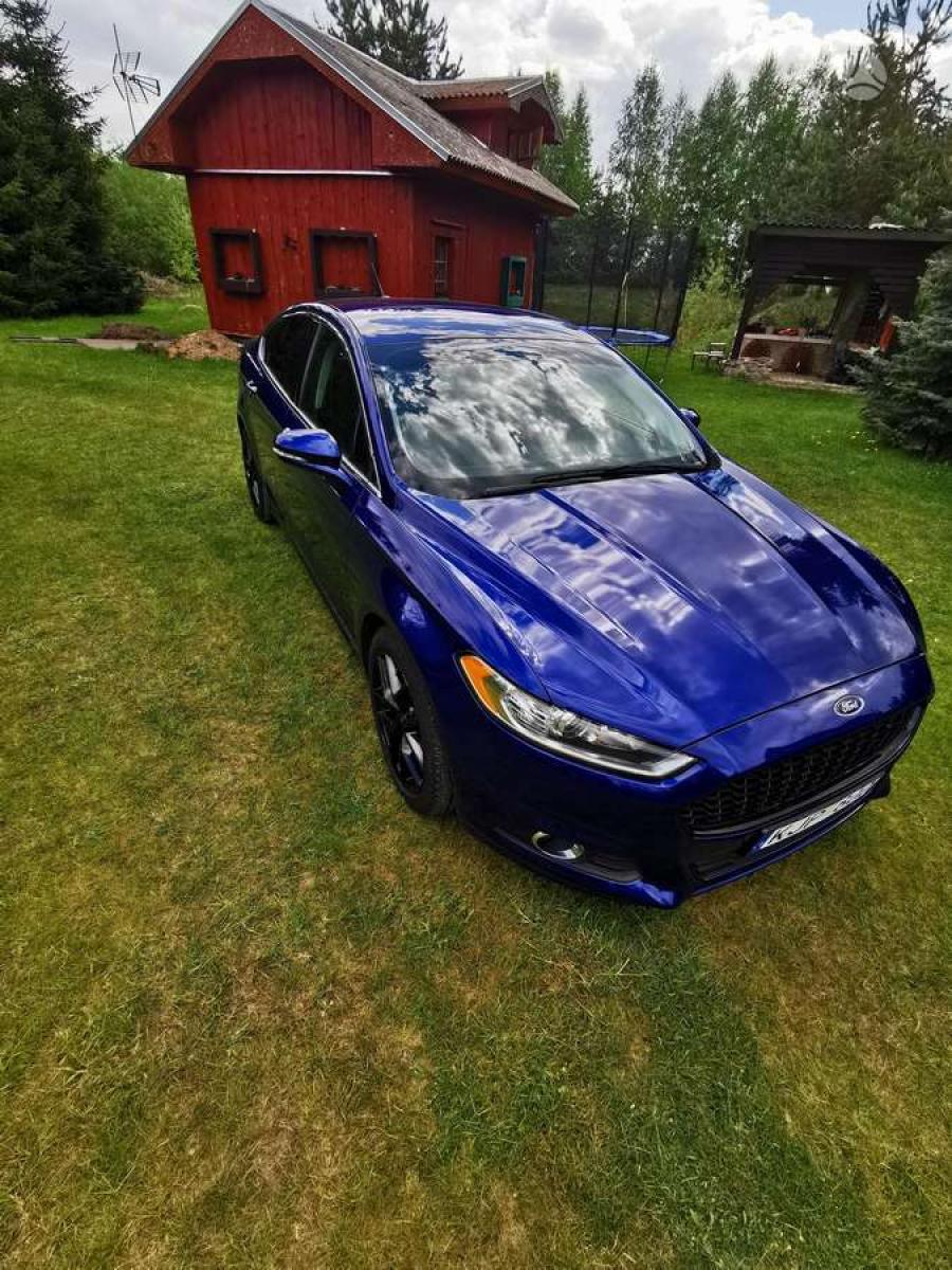 Blue Ford Fusion 2016 in Klaipeda, with an engine capacity of 2.00 L and mileage of 214 thousand km for 6800 €, photo 7 on AUTOMOTO.COM.LV
