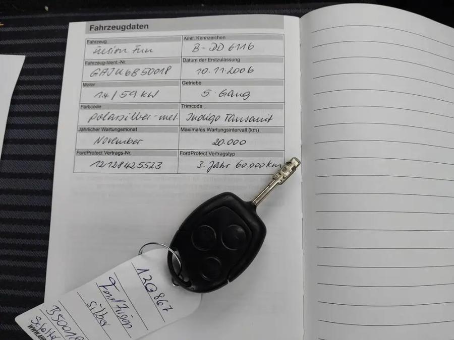 Grey Ford Fusion 2006 in Limbazi, with an engine capacity of 1.40 L and mileage of 168 thousand km for 2550 €, photo 9 on AUTOMOTO.COM.LV