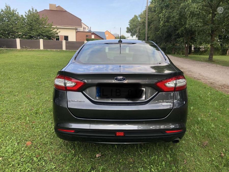 Grey Ford Fusion 2016 in Klaipeda, with an engine capacity of 1.50 L and mileage of 100 thousand km for 6500 €, photo 5 on AUTOMOTO.COM.LV