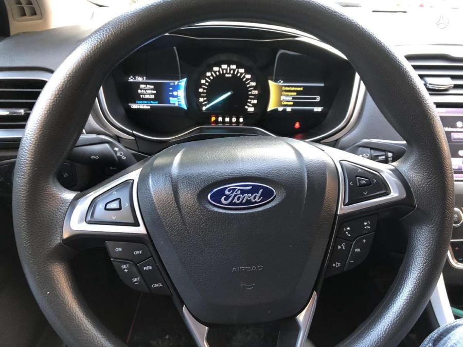 Grey Ford Fusion 2016 in Klaipeda, with an engine capacity of 1.50 L and mileage of 100 thousand km for 6500 €, photo 12 on AUTOMOTO.COM.LV