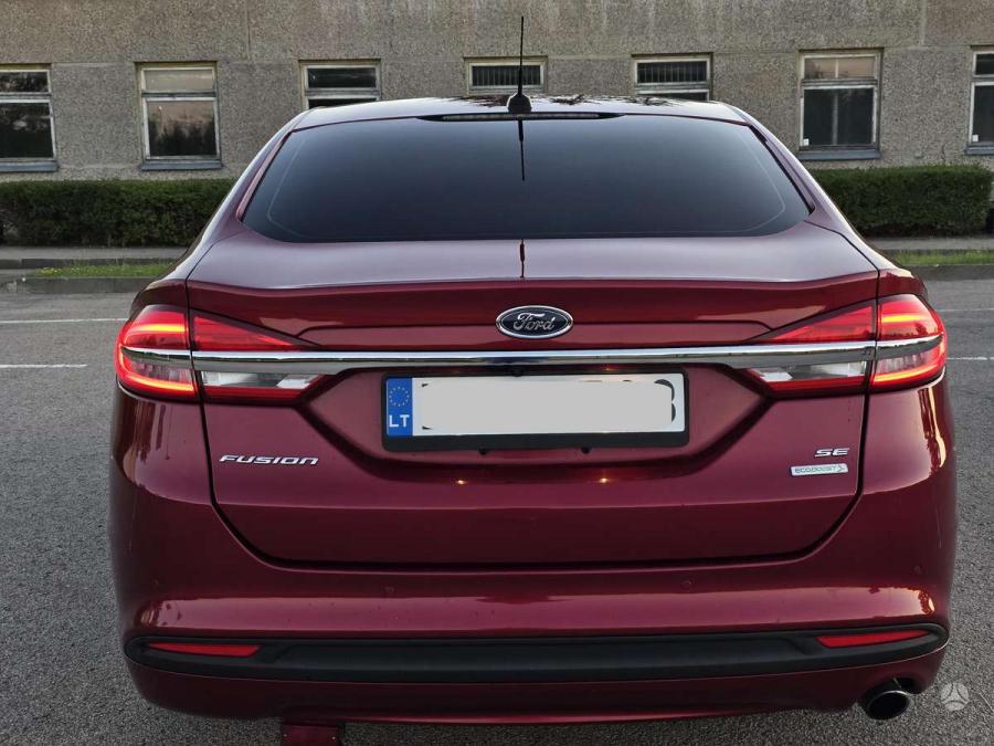 Sarkans Ford Fusion 2017 Šauļi, ar dzinēja tilpumu 1.50 L un nobraukumu 281 tūkst. km par 6900 €, foto 12 vietnē AUTOMOTO.COM.LV