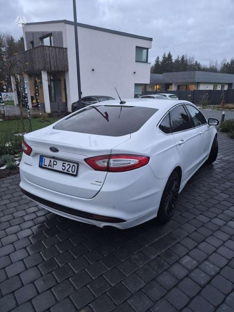 White Ford Fusion 2016 in Kaunas, with an engine capacity of 1.50 L and mileage of 150 thousand km for 7000 €, photo 5 on AUTOMOTO.COM.LV